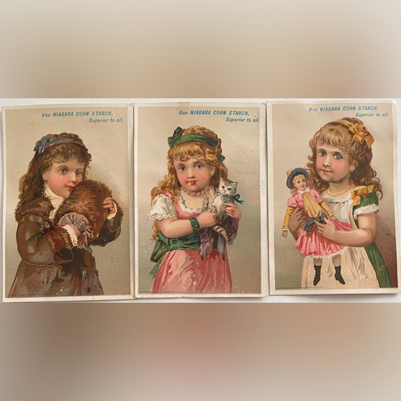 Niagra Corn Starch | Art | Antique 885 Niagara Corn Starch Girls ...